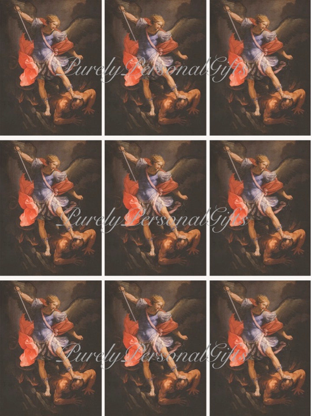 St. Michael the Archangel Digital Download, Inspirational Religious Art ...