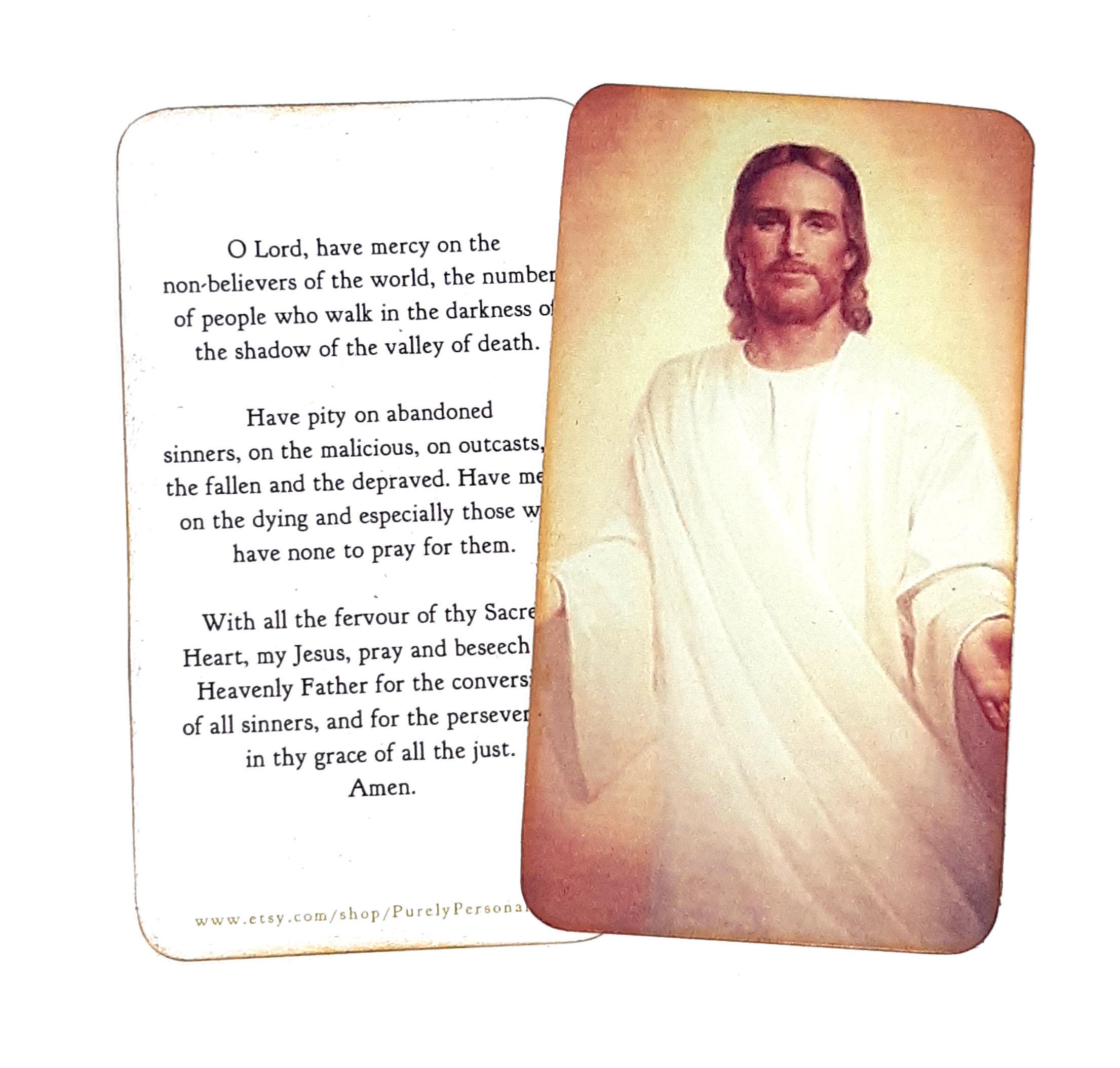 Jesus Prayer Cards Jesus Christ Holy Cards Prayer for - Etsy UK