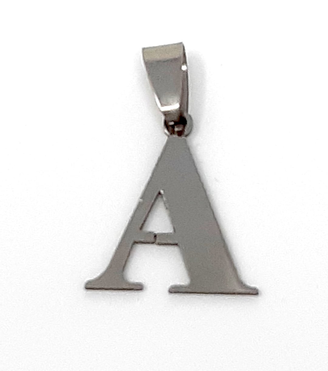 Stainless Steel Initial Letter A, Letter A, Initial A Pendant, Initial ...