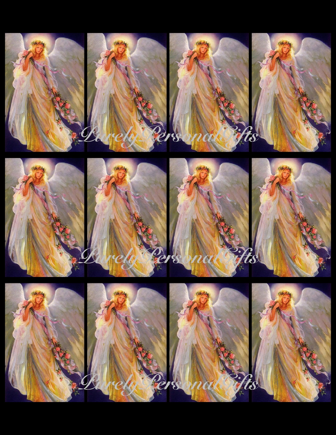 Angel Tags Collage Sheet, Instant Download Angel Tags, Angel ...