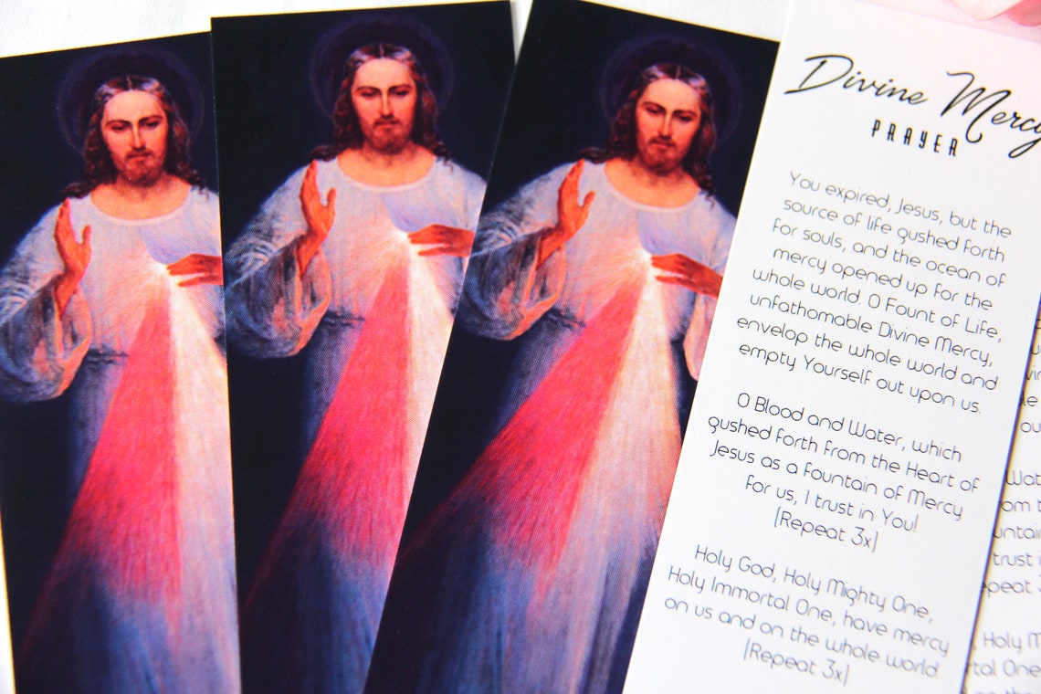 Divine Mercy Bookmarks Divine Mercy Prayer Divine Mercy | Etsy