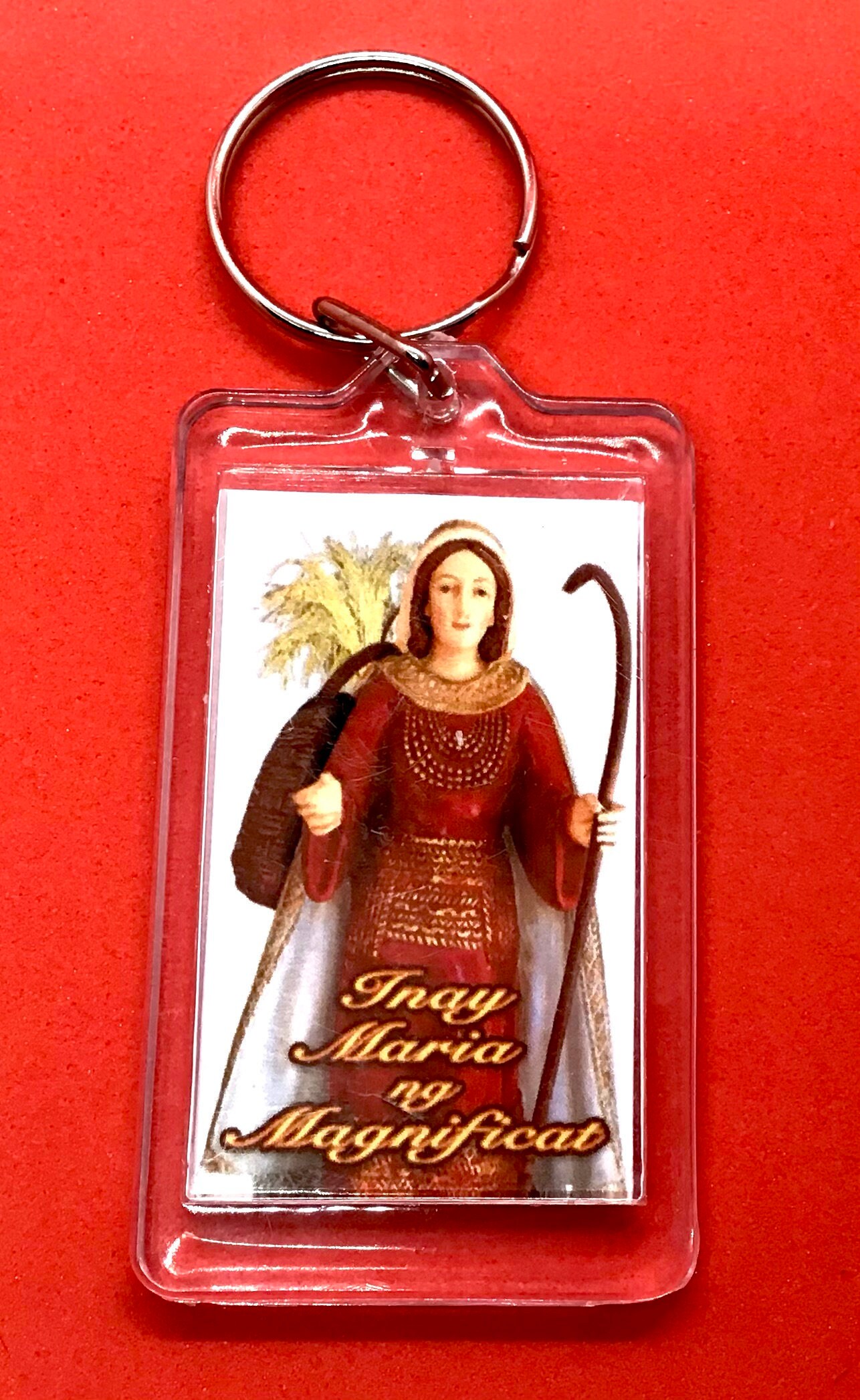 Blessed Mary Image and Keychain Inay Maria Ng Magnificat - Etsy UK