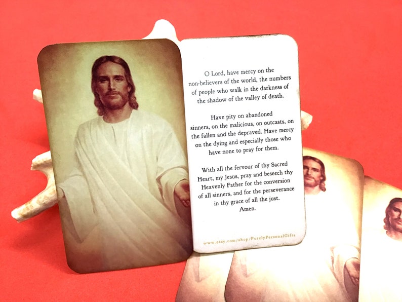 Jesus Prayer Cards Jesus Christ Holy Cards Prayer for - Etsy UK