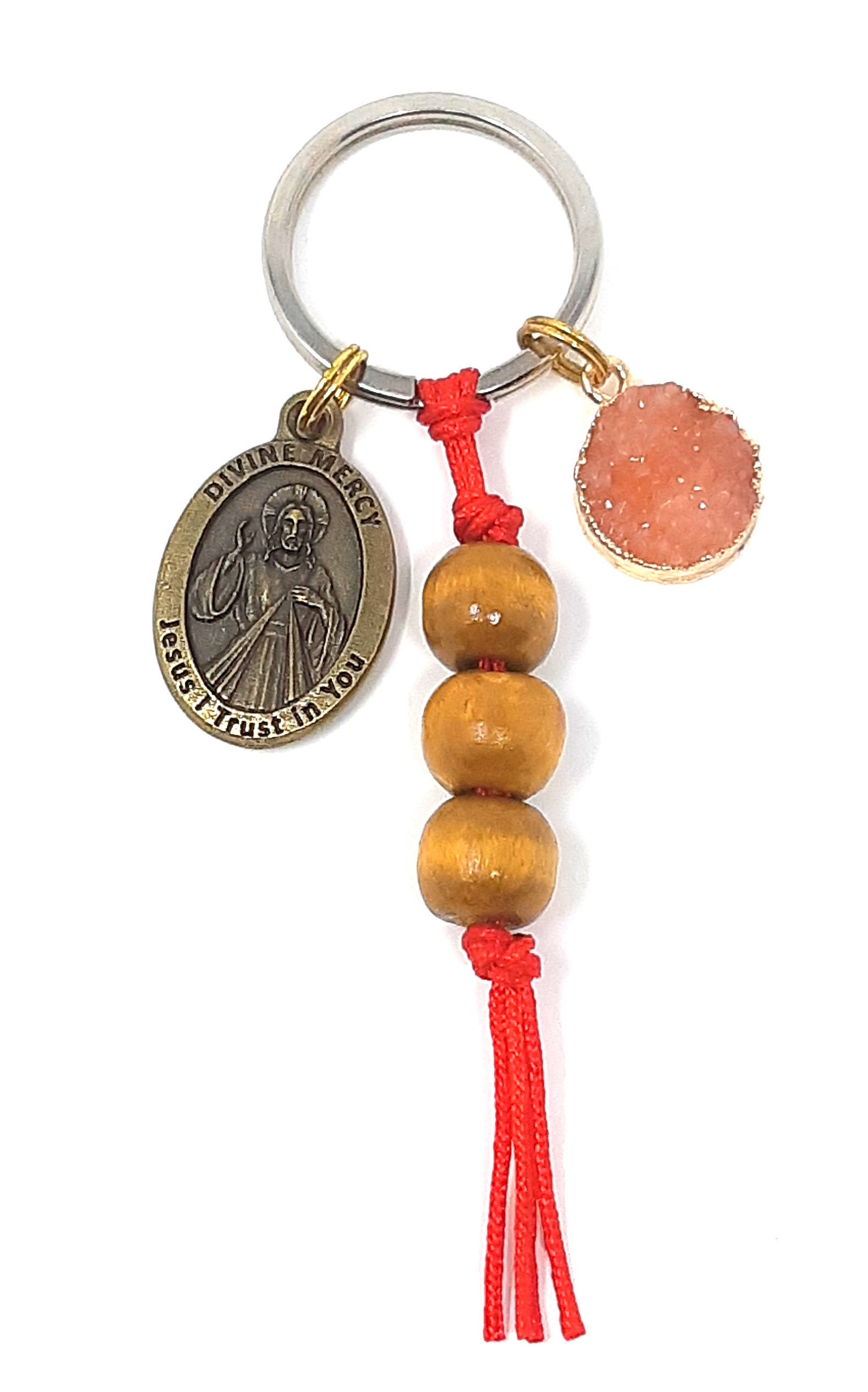 Divine Mercy Keychain Divine Mercy Medal The Divine Mercy | Etsy