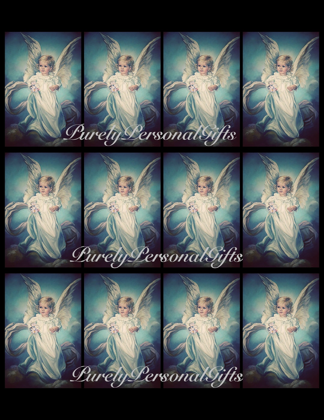 Angel Tags Collage Sheet, Instant Download Angel Tags, Angel ...