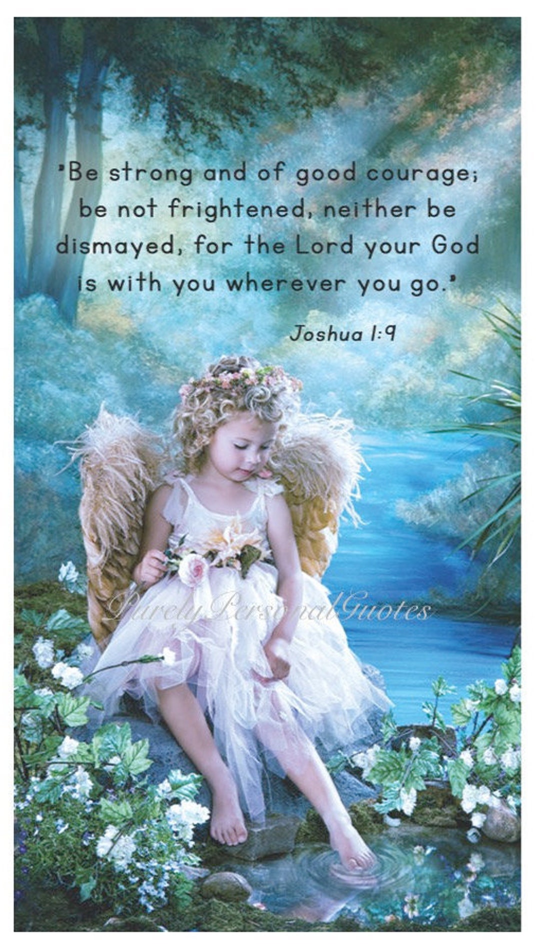 Angel Card Courage Quote, Instant Download Digital File on Courage ...