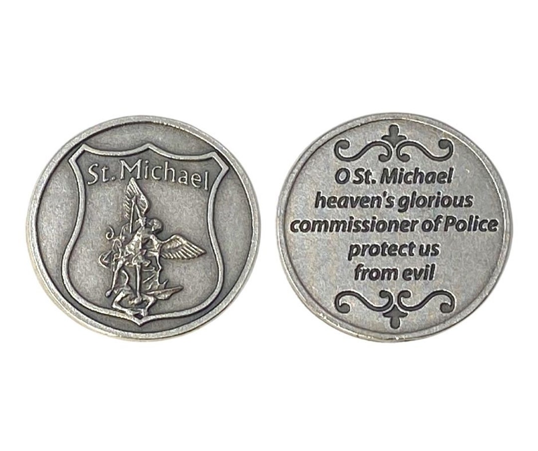 St. Michael Prayer Token, Saint Michael Token With Protective Prayer ...