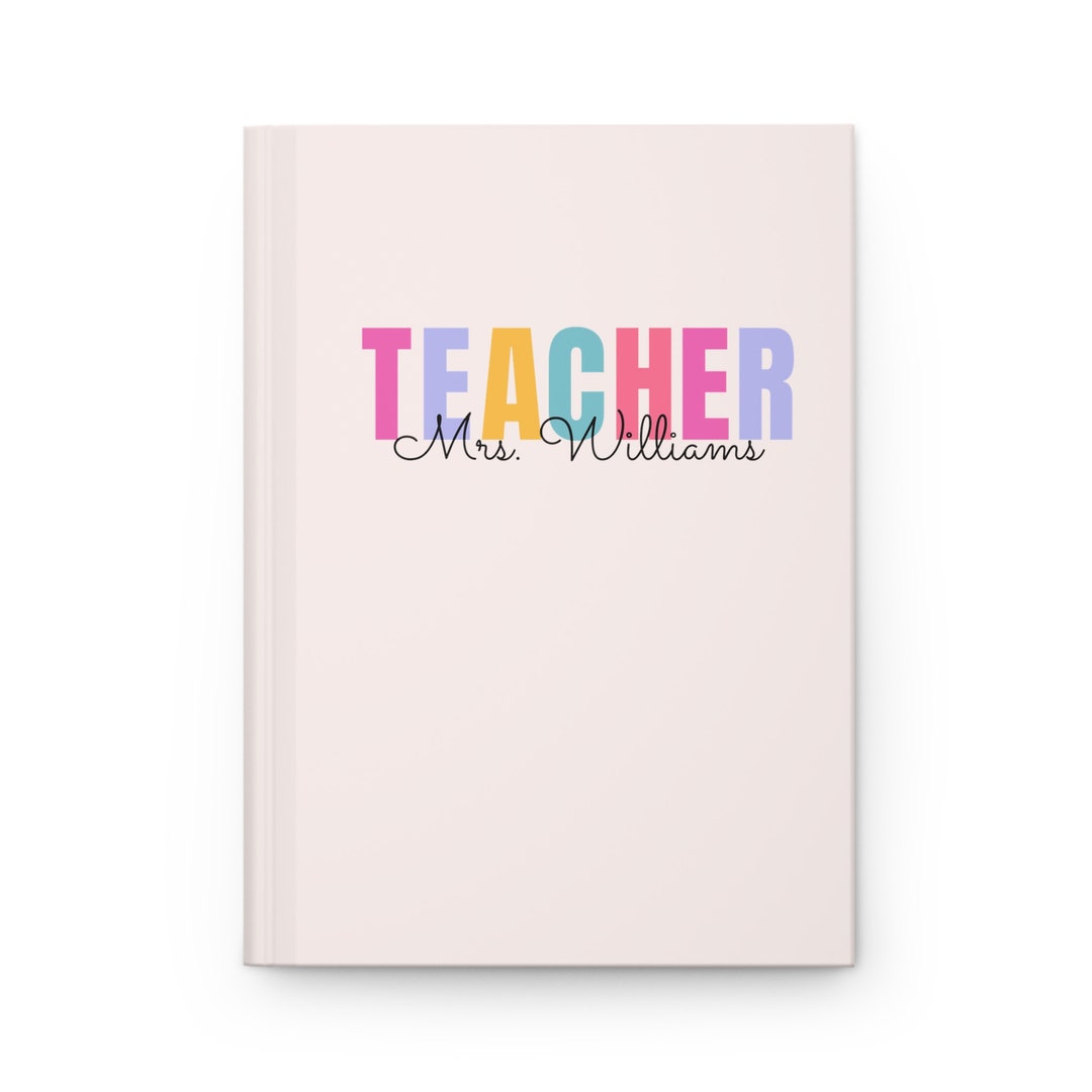 Hardcover Matte Journal for Teachers, Professional Notebook for ...