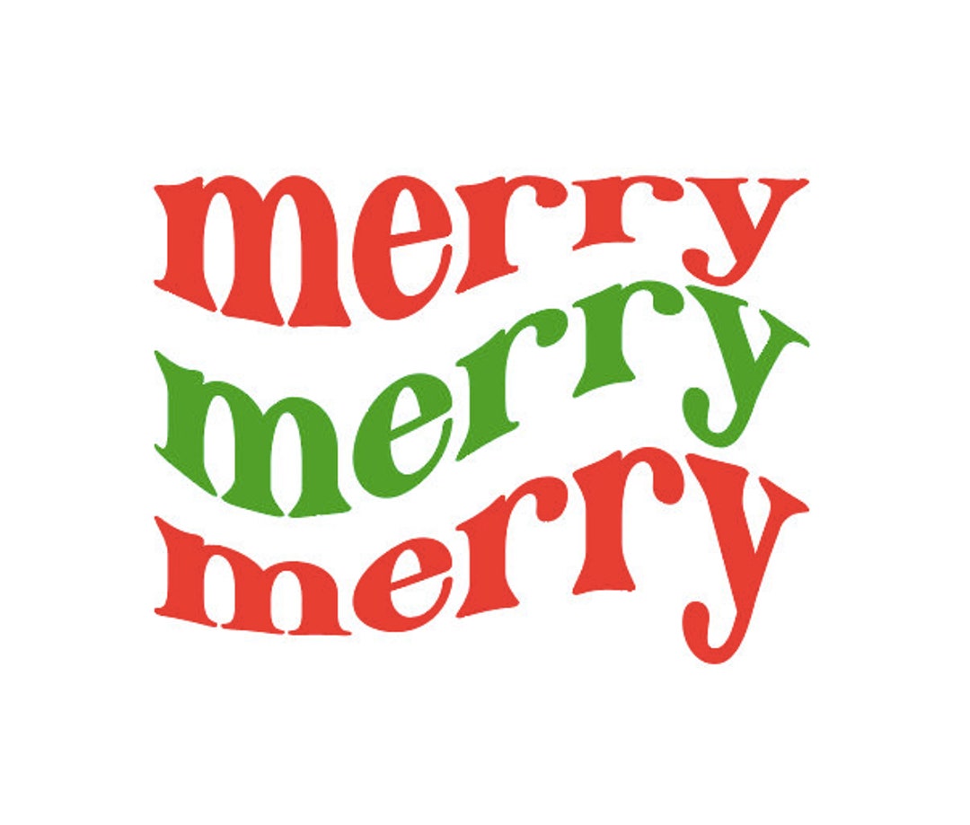 Merry Merry Merry SVG PNG, Merry Christmas Svg, Christmas Svg Png ...