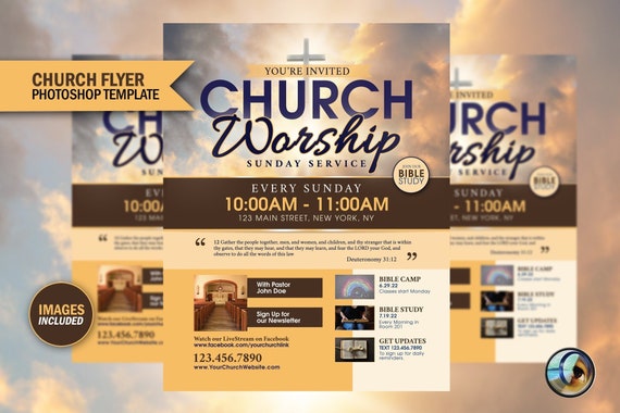 Church Flyer Sunday Service Print Flyer Template Christian - Etsy