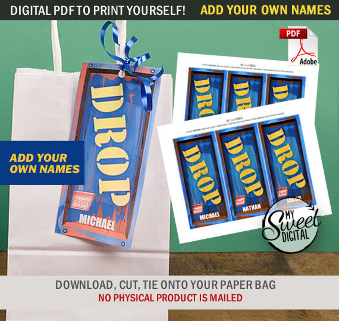 Instant Download Video Gamer Supply Drop Box Birthday Party - Etsy