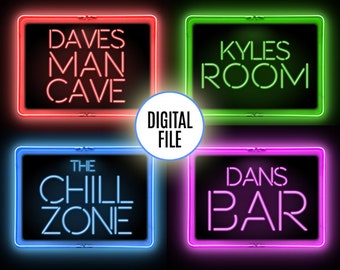 Basement Bar Neon Sign - Etsy