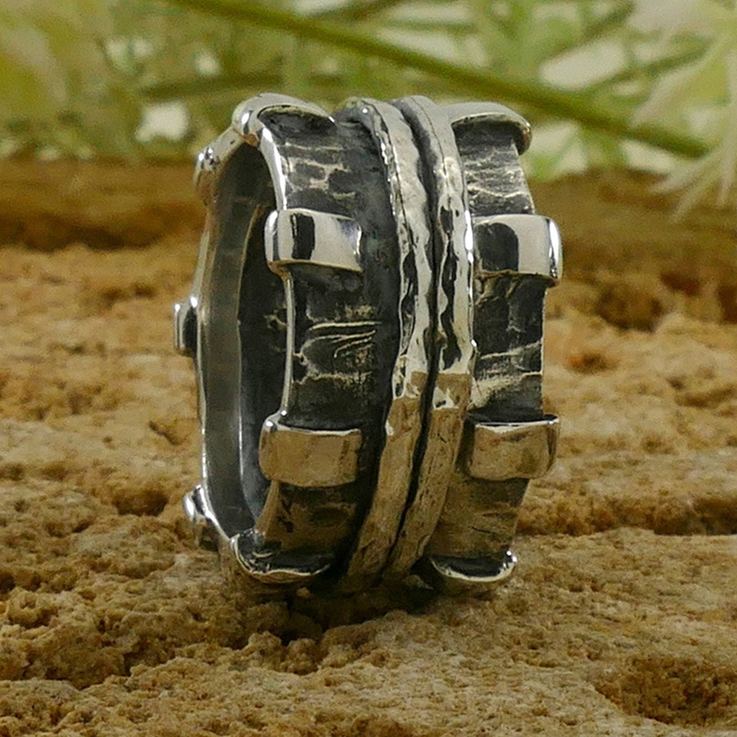 SPIRA Unique Handcrafted Spinner Ring Contemporary Design 925 Sterling ...