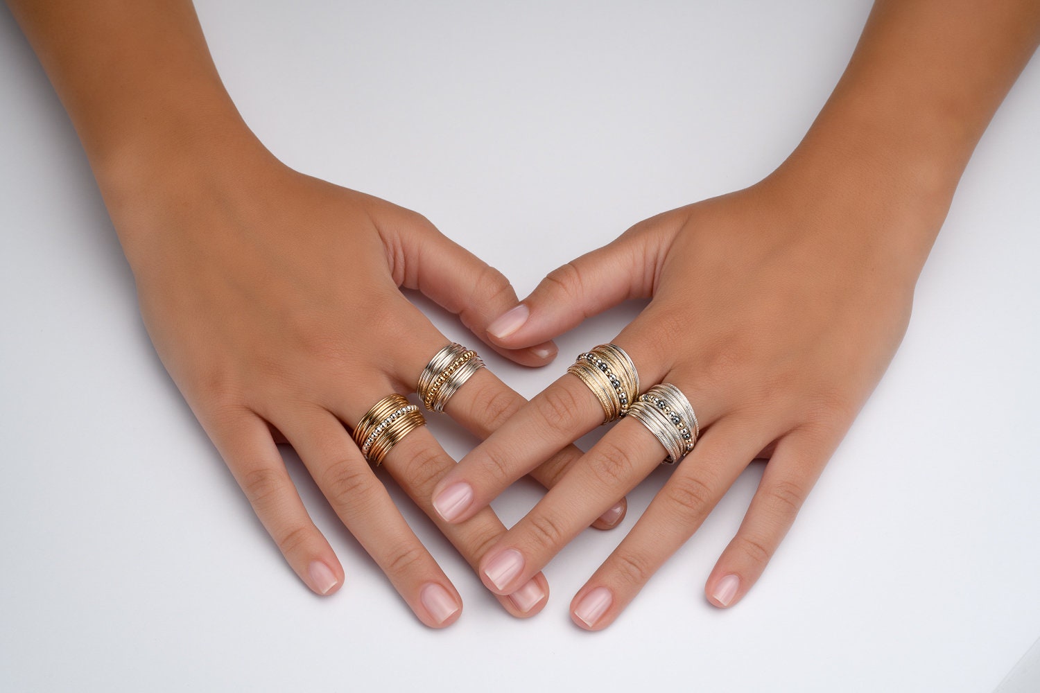 SPIRA Unique Handcrafted Contemporary Design Two Tone 14K Gold - Etsy