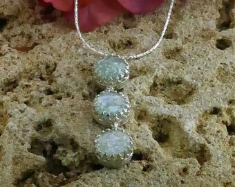 SPIRA Handcrafted 925 Sterling Silver Green Roman Glass Rope | Etsy