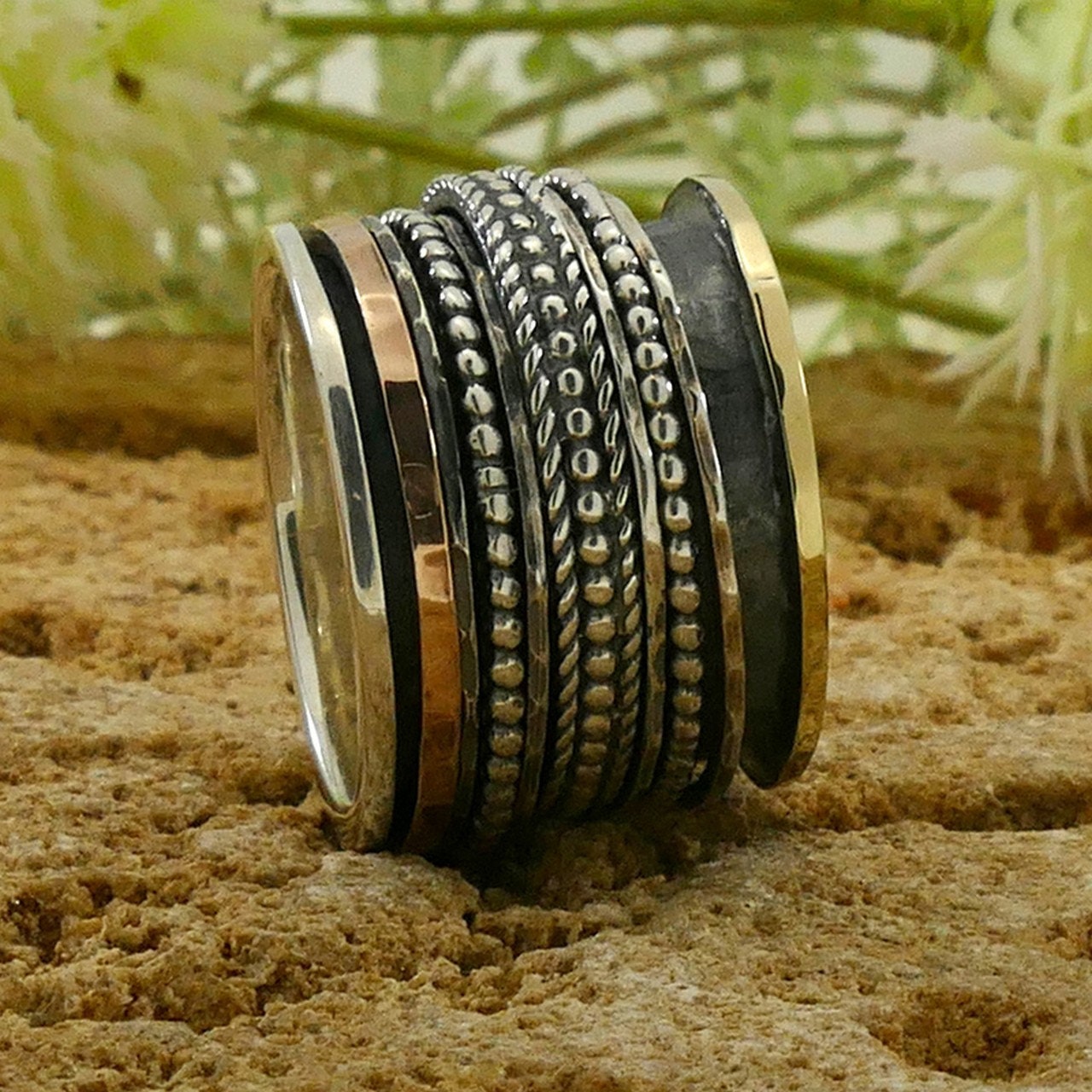 SPIRA Handcrafted Vintage Design Two Tone Solid 9k Yellow & - Etsy