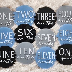 Acrylic Baby Milestone Discs/personalized Baby Shower Gift/baby Photo ...
