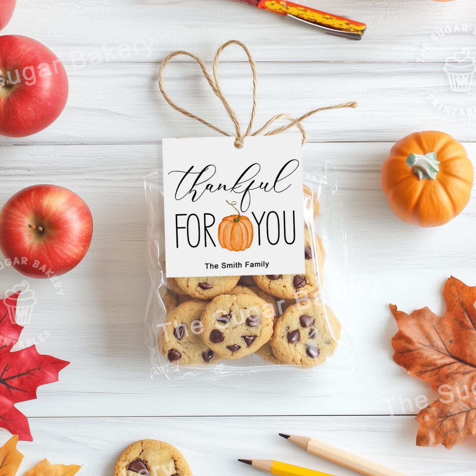 Happy FALL Tags, THANKFUL for YOU Gift Tags, Printable Autumn Tags ...