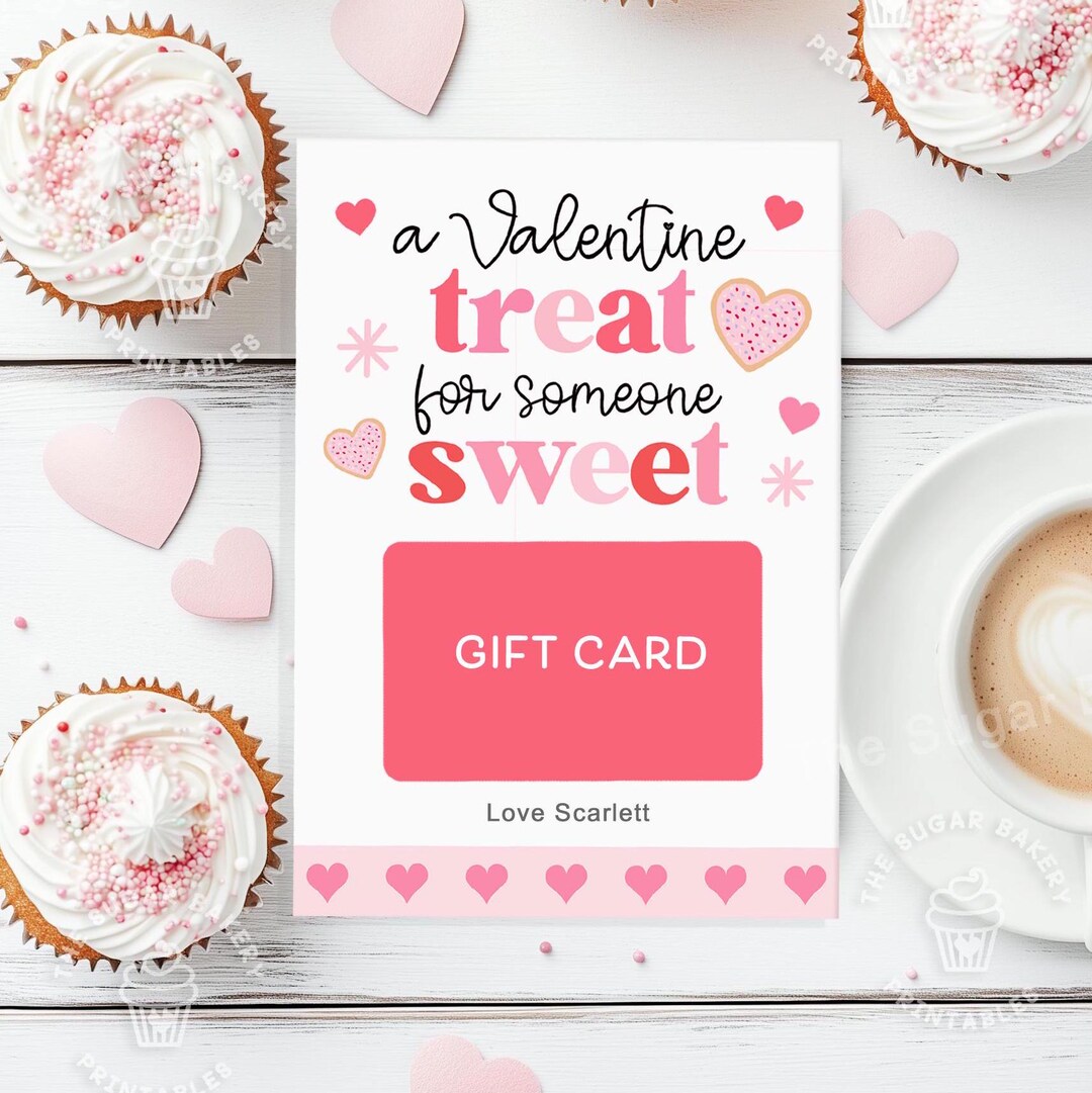 Printable Valentine Gift Card Holder, A Valentine Treat for Someone ...