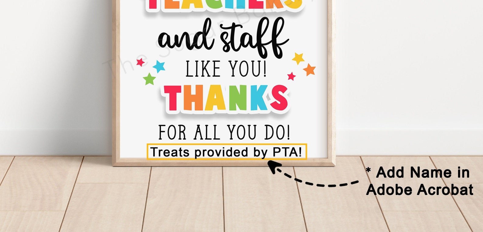 So THANKFUL for TEACHERS and STAFF Printable Staff - Etsy