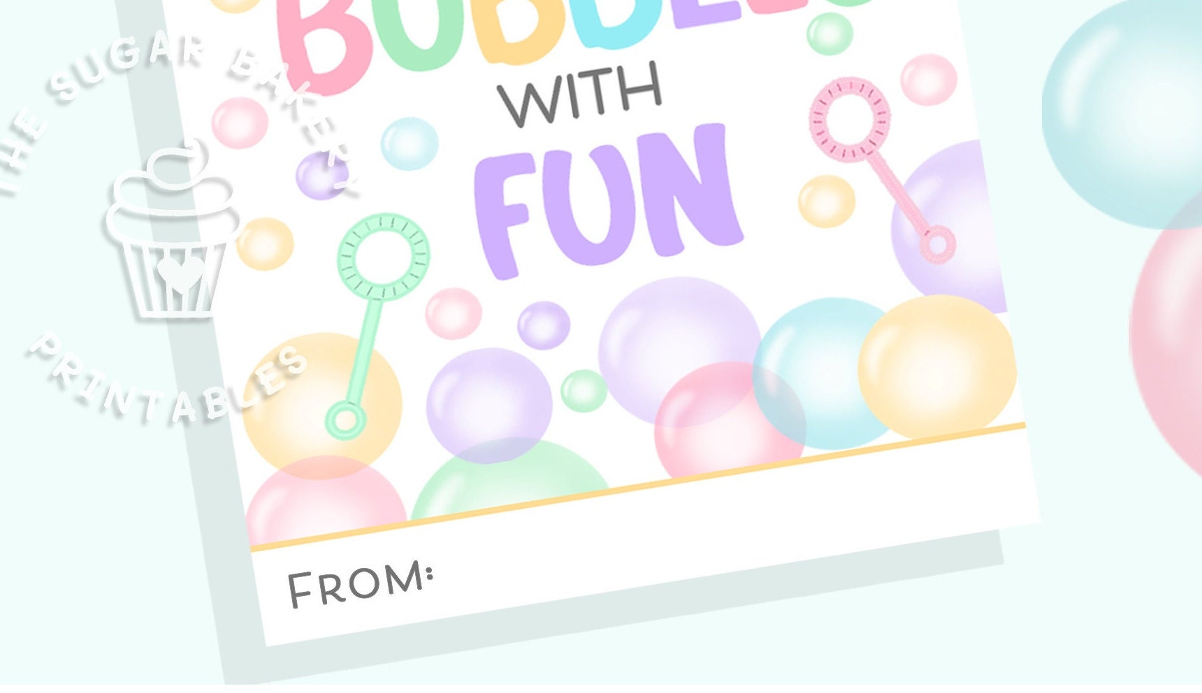 End of the School Year Bubble GIFT TAG I Hope Your Summer - Etsy