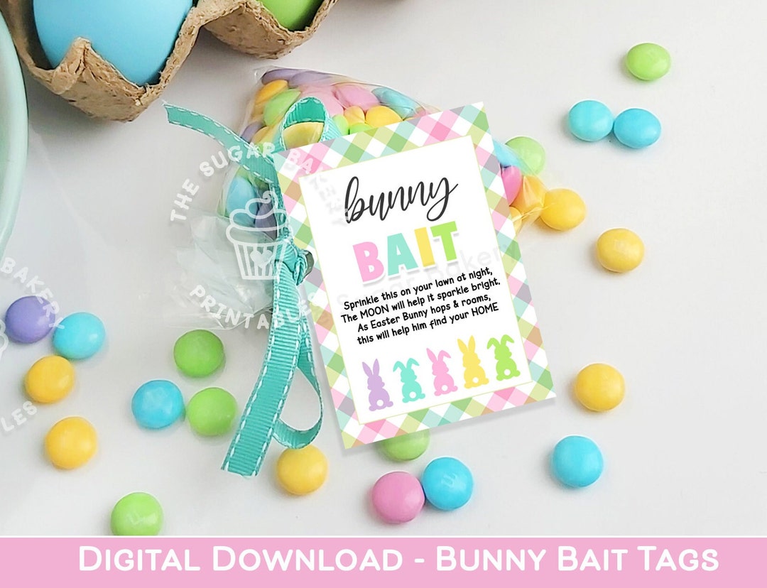Bunny Bait Tag, Bunny Bait Printable, Bunny Bait Card, Easter BUNNY ...