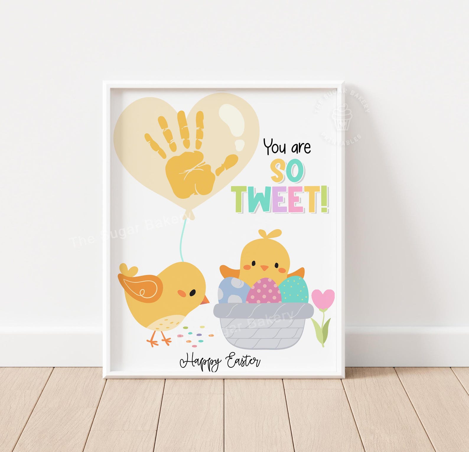 Easter Chick Handprint Craft Printable – You Are so Tweet Balloon ...
