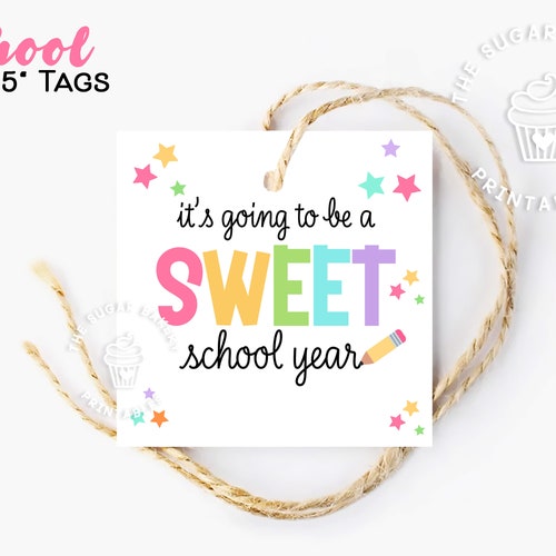 First Day of School Tag Back to School Label School Gift Tag - Etsy