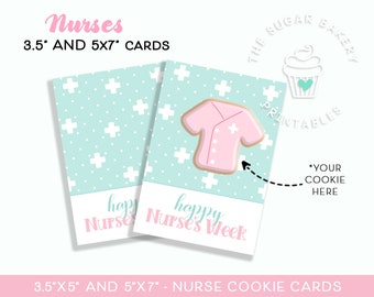 Nurse Week Cookie Thank You Card - Etsy