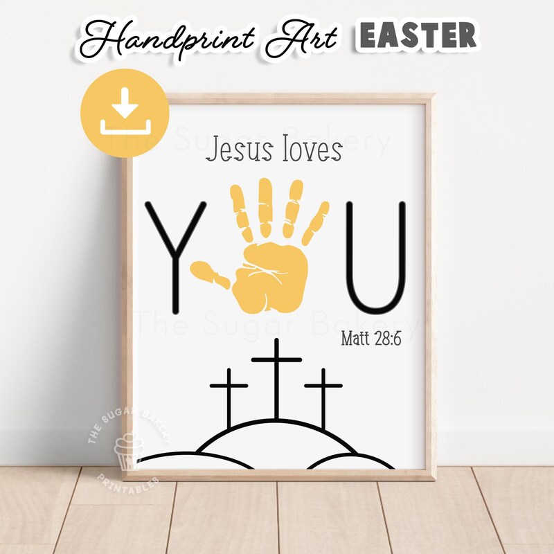 Jesus Easter Handprints - Etsy
