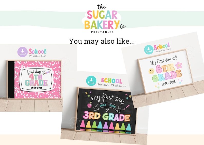 Last Day of 6th Grade Sign Printable, Goodbye 6th GRADE Sign Pink 2025 ...