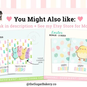 Easter Cookie Cards, Yellow Plaid Mini Cookie Card, Cookie Cards Easter ...