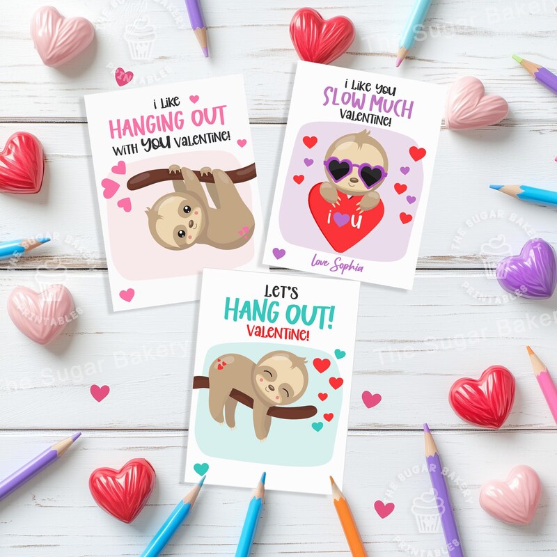 Sloth Valentine - Etsy
