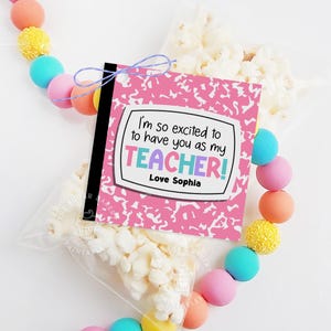 First Day of School Teacher Gift Tag From Student, EDITABLE Teacher ...