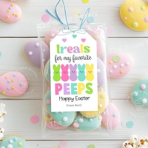Treats for My PEEPS TAG, EASTER Peeps Gift Tag, Easter Peeps Treat Tag ...