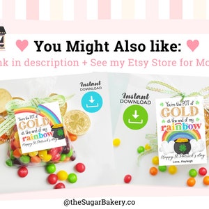 Lucky Charm Treat Bag Topper, St Patricks Day COOKIE Treat BAG TOPPER ...