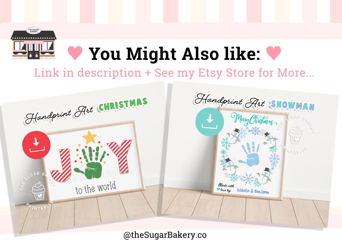 SNOWMAN Handprint Art Baby's First Christmas Gift Art - Etsy