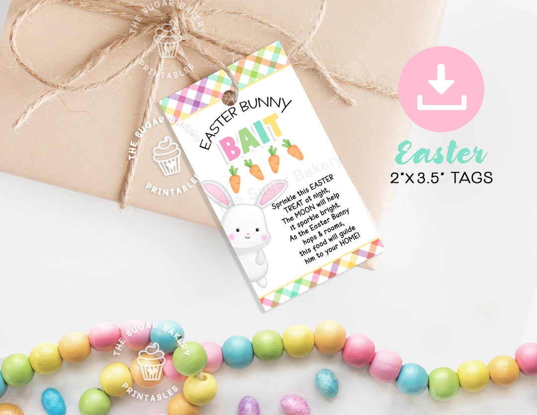 Bunny Bait Tag Bunny Bait Printable Bunny Bait Card Easter - Etsy