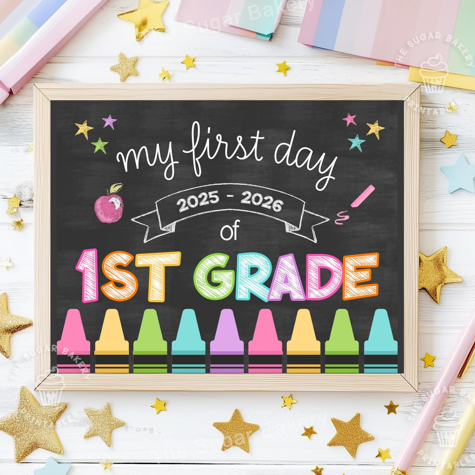 First Grade School Sign Printable, FIRST Day of School Sign Printable ...