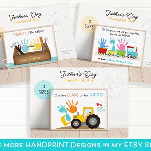 Father's Day Handprint, Handprint Art Craft for Father's Day, Dump ...