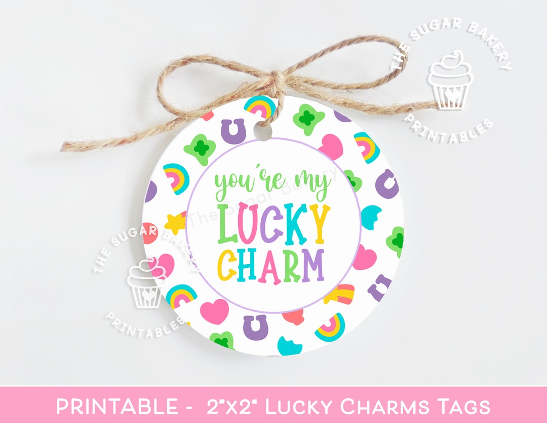 You're My Lucky Charm Cookie TAGS, St. Patrick's Day Tags, Round 2x2 ...