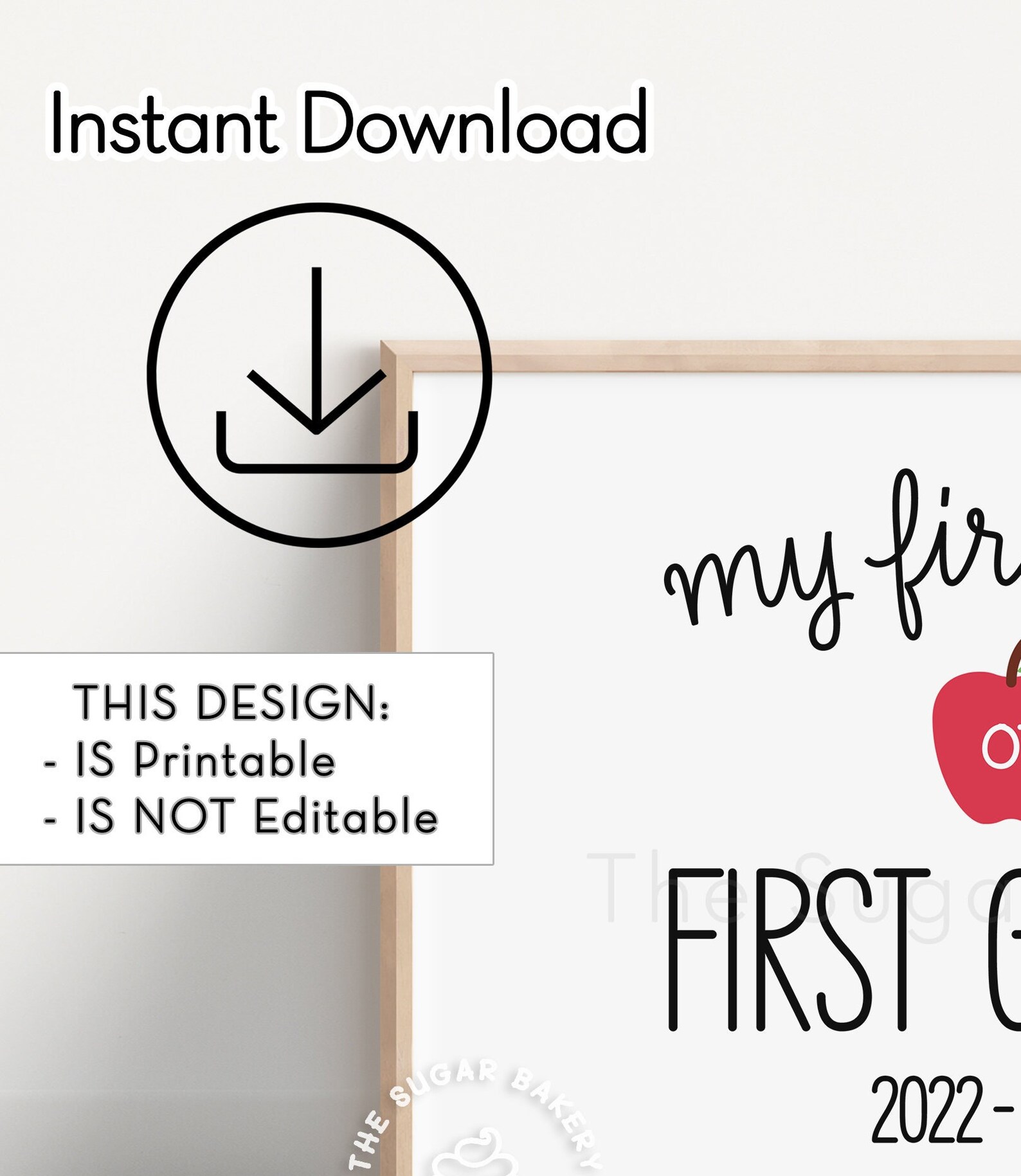 First Day of School Sign 1st GRADE Back to School FIRST Grade - Etsy