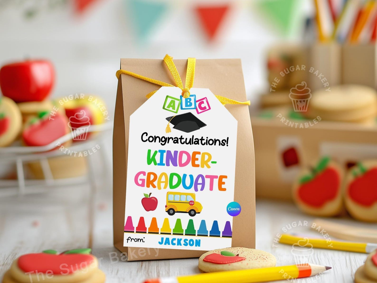 Kindergarten Graduation Tags, EDITABLE Kindergarten Tag, Last Day of ...