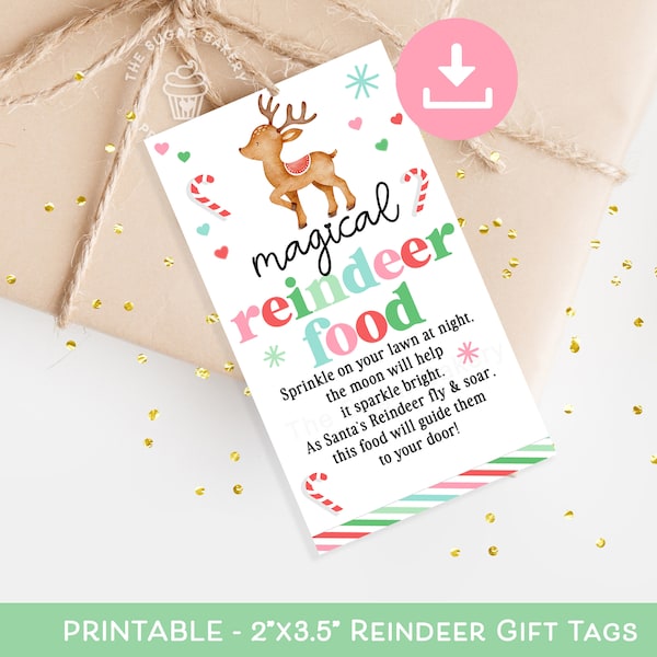 Reindeer Food Label - Etsy