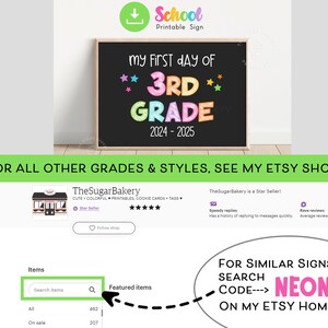 First Grade School Sign Printable, FIRST Day of School Sign Printable ...