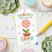 Teacher Appreciation Gift Tag, Thank You for Helping Me GROW, Editable ...