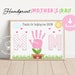 Easter HANDPRINT ART, Printable Easter Bunny Handprint Craft, Easter ...