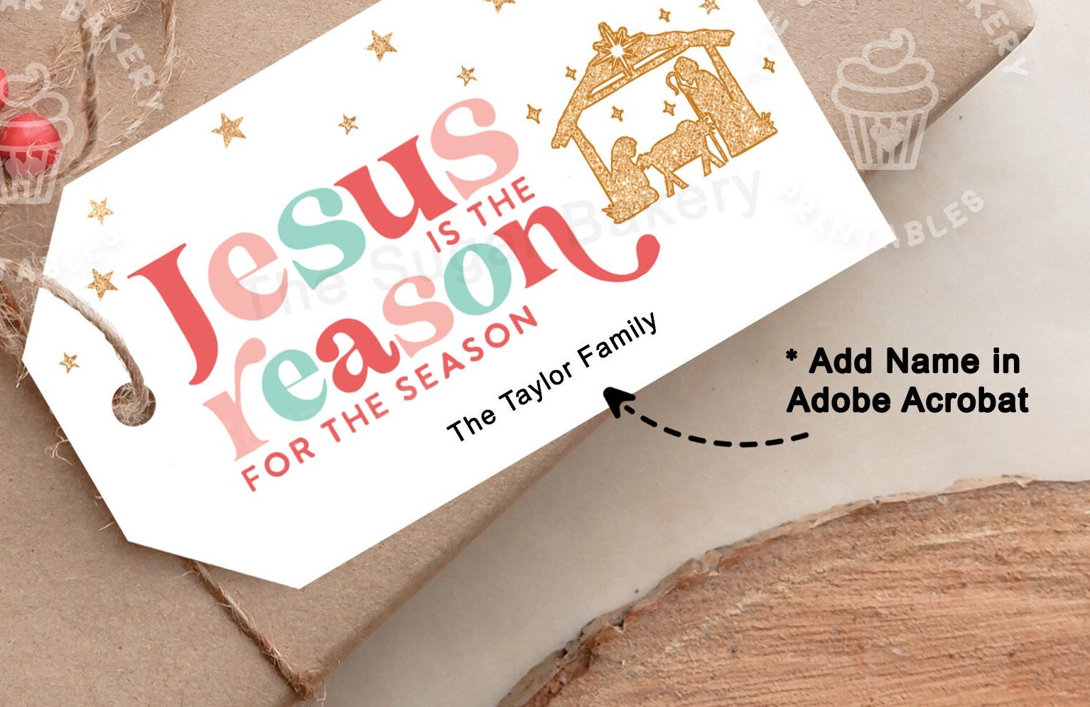 Christmas Nativity Tags, JESUS is the Reason for the Season, Nativity ...