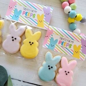 Treats for My PEEPS Treat Bag Topper 4", 4.5", 5" and 6.5", Easter ...