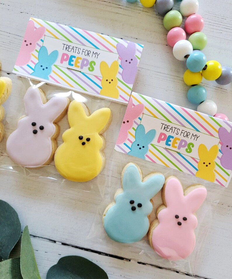 Treats for My PEEPS Treat Bag Topper 4 4.5 - Etsy